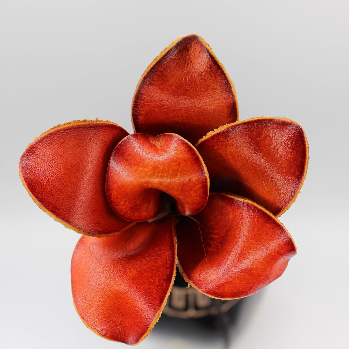 Genuine Handmade Leather Flower - Etsy