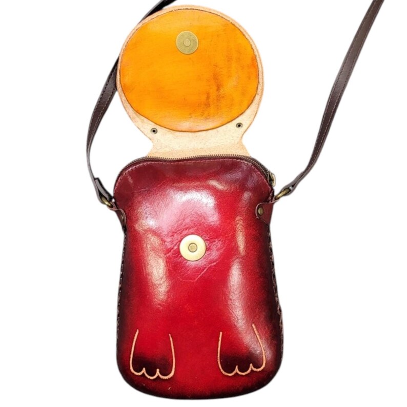Handmade Leather Sloth Purse: Crossbody Bag - Etsy
