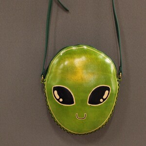 Genuine Handmade Leather Alien Purse / Cross-body - Etsy