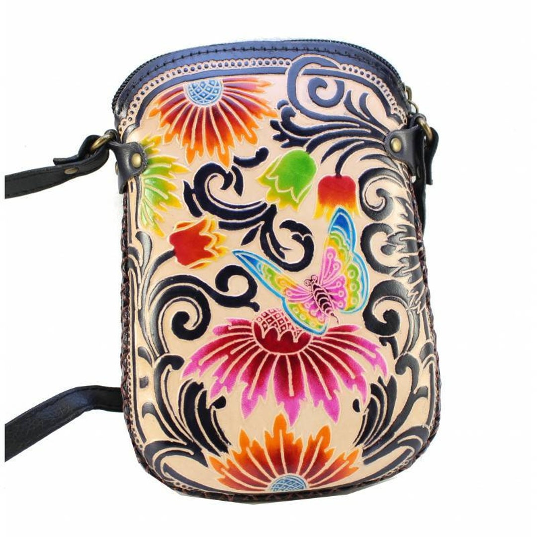 Handmade Genuine Leather Butterfly Purse Crossbody - Etsy