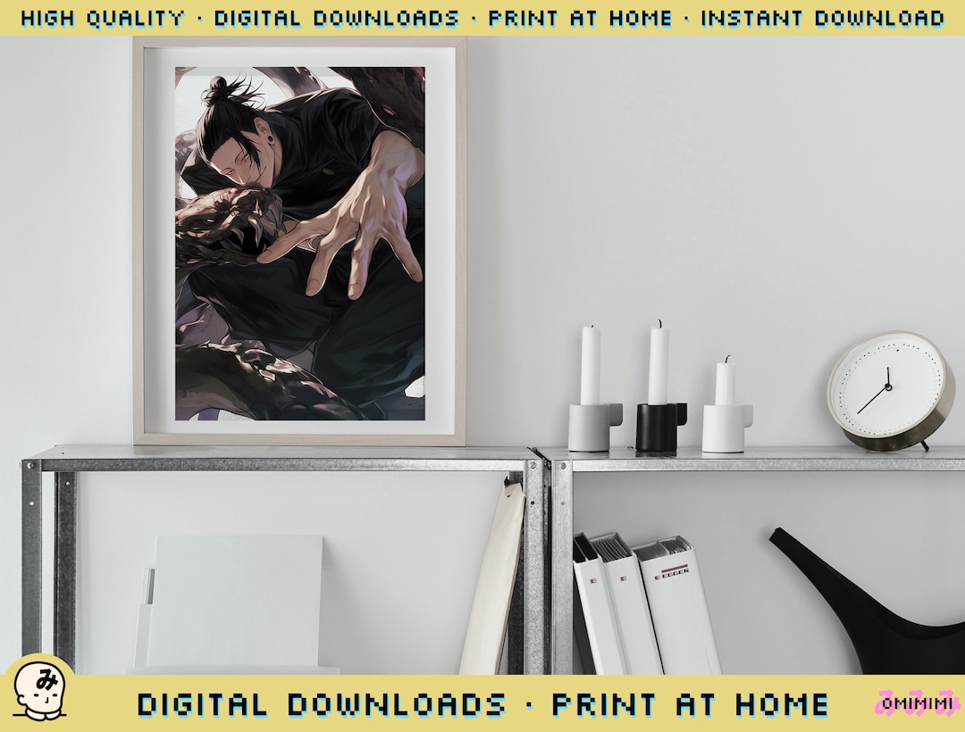 Anime Geto, Anime Poster, High Quality, Digital Download, Instant ...