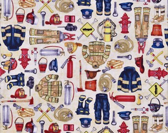 Fireman fabric | Etsy