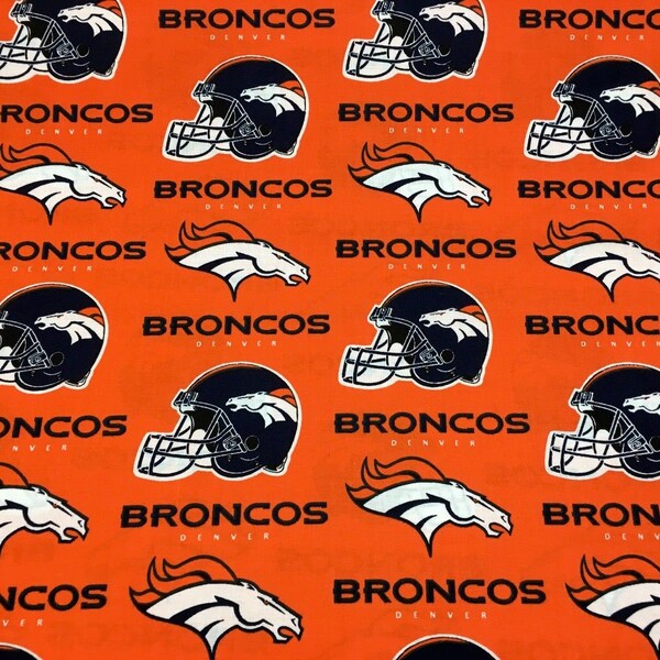 Denver Bronco Fabric - Etsy