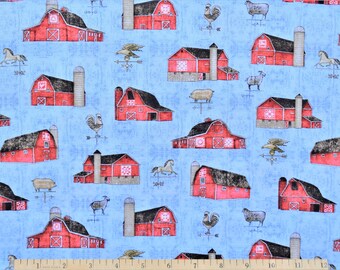 Farm Fabric Life in the Farm by Shopcabin Farm Rustic - Etsy