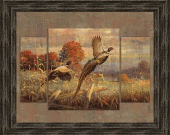 Pheasant Quilt Panel - Etsy