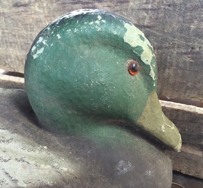 Vintage Mallard Duck Decoy Carry Lite Decoys Paper Mache | Etsy