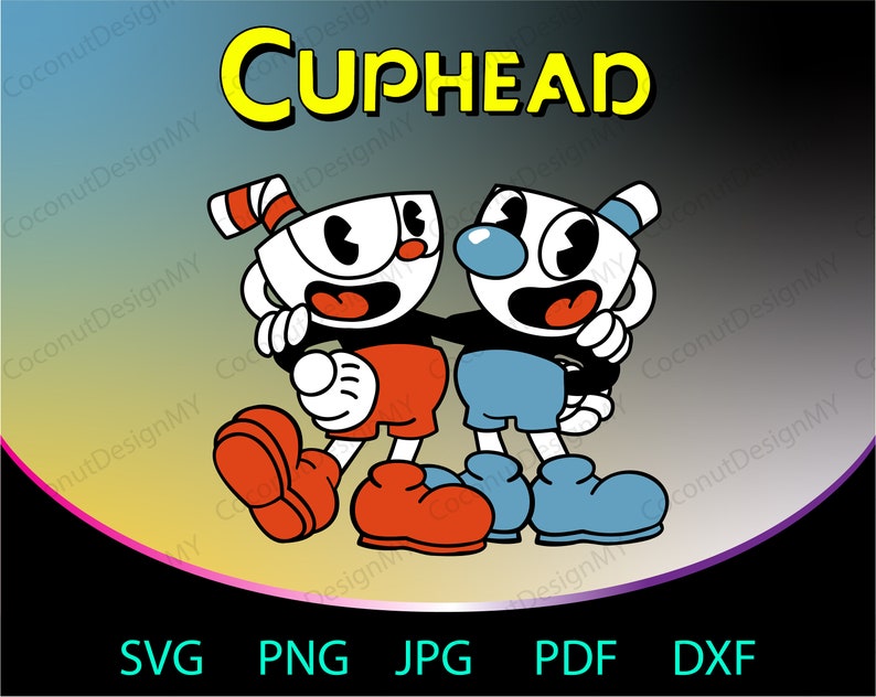 Cuphead SVG, Cup Head SVG, Cartoon SVG, Jpg, Png, Pdf, Clip Art, for ...