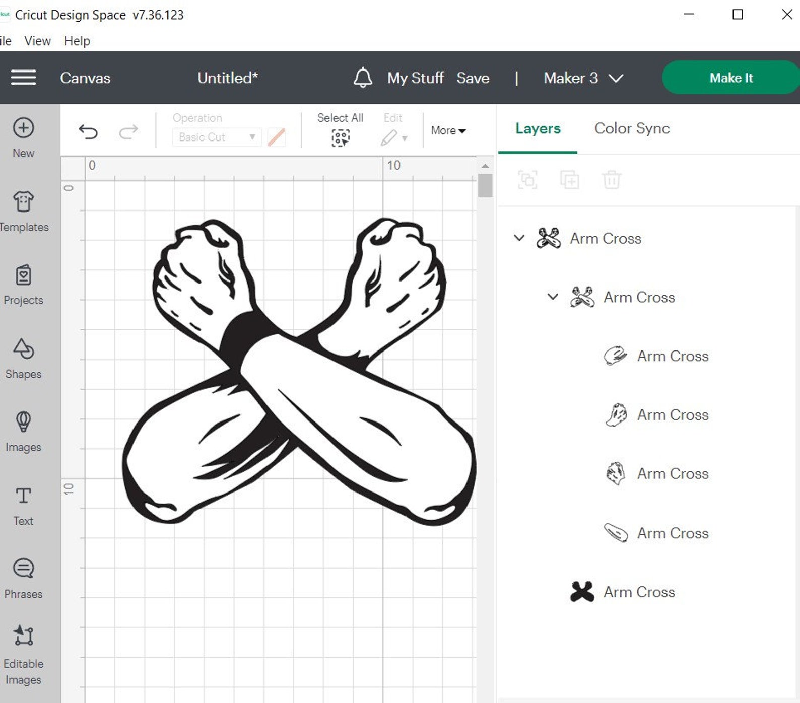 Cross Arms SVG | Arms Crossed Gesture | Silhouette Cameo | Cricut ...