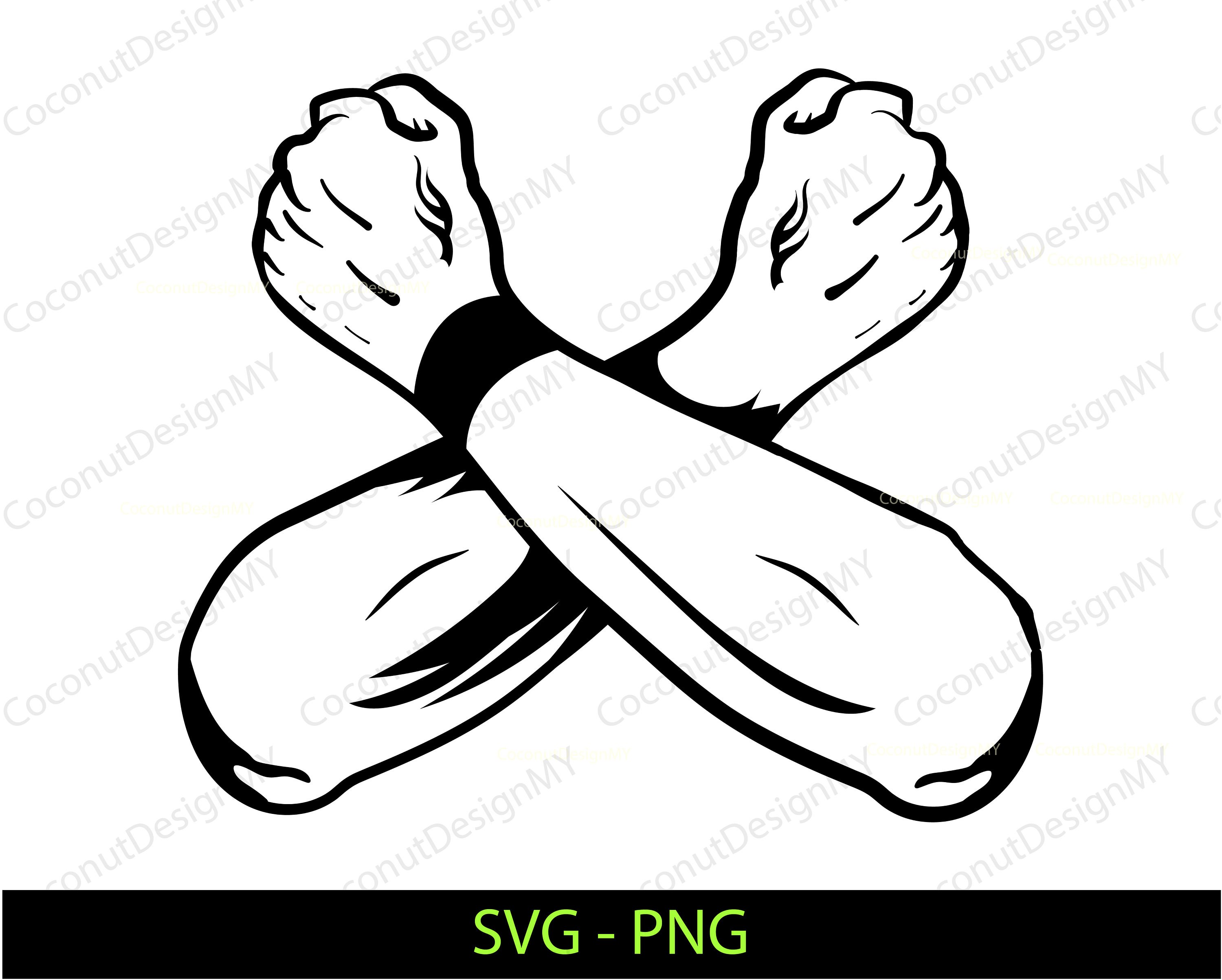 Cross Arms SVG | Arms Crossed Gesture | Silhouette Cameo | Cricut ...
