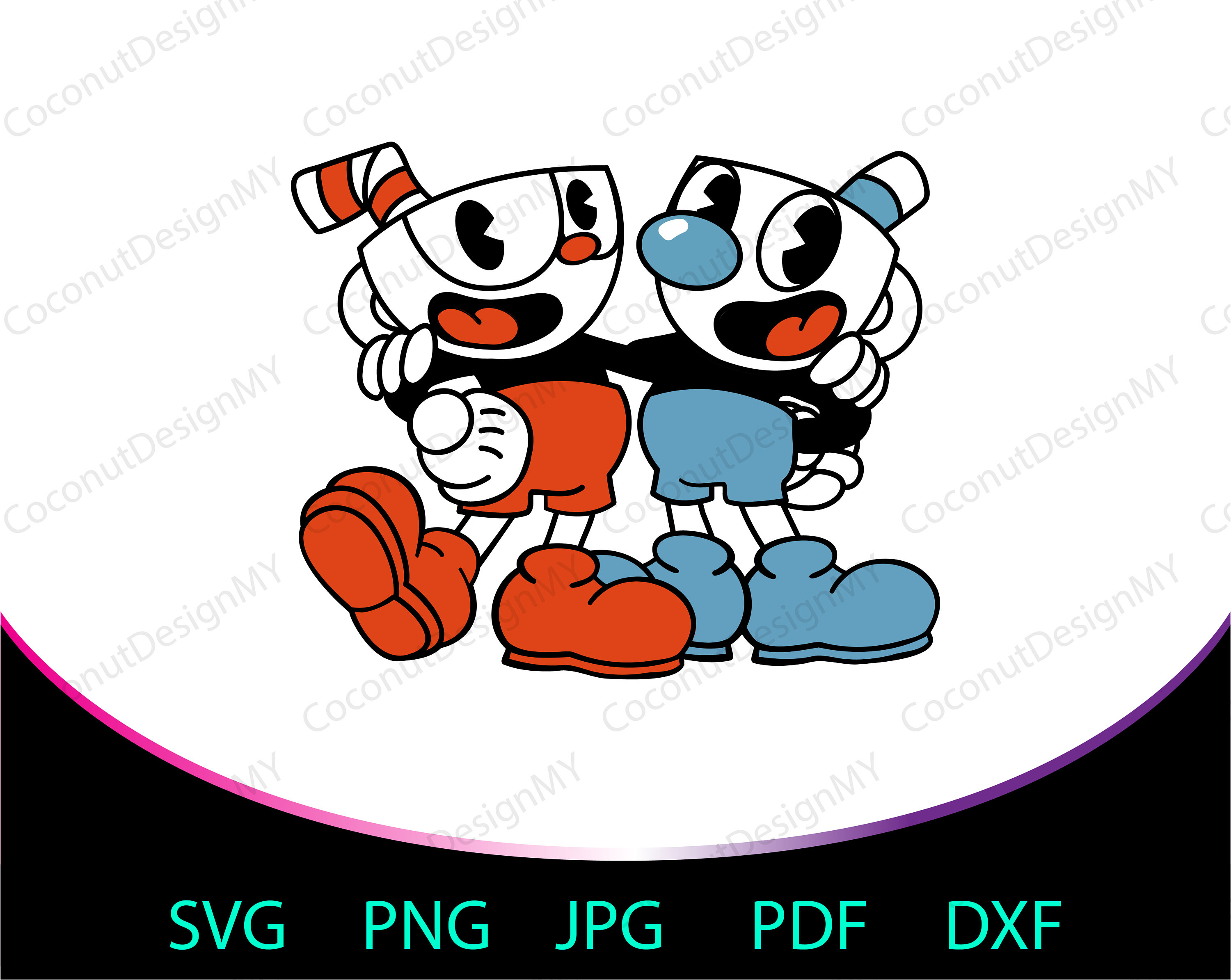 Cuphead SVG, Cup Head SVG, Cartoon SVG, Jpg, Png, Pdf, Clip Art, for ...