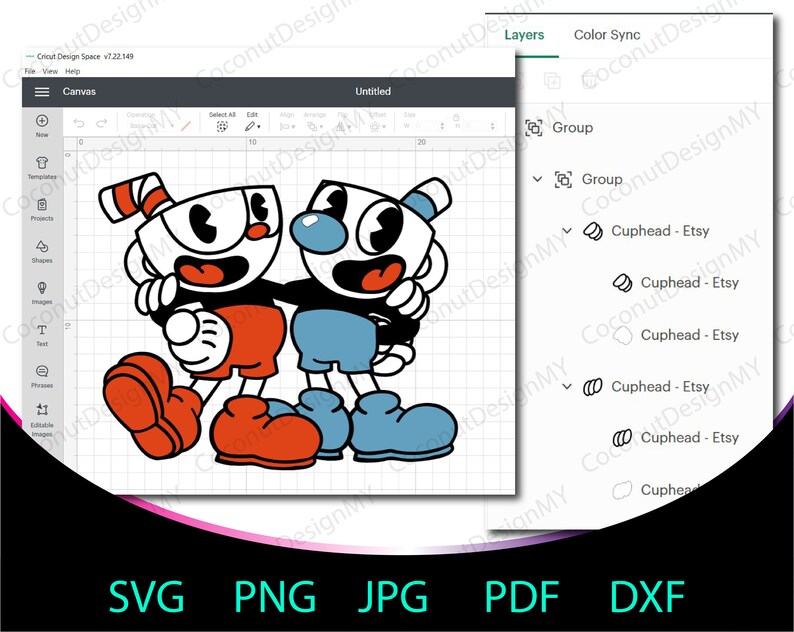 Cuphead SVG Cup Head SVG Cartoon SVG Jpg Png Pdf Clip - Etsy