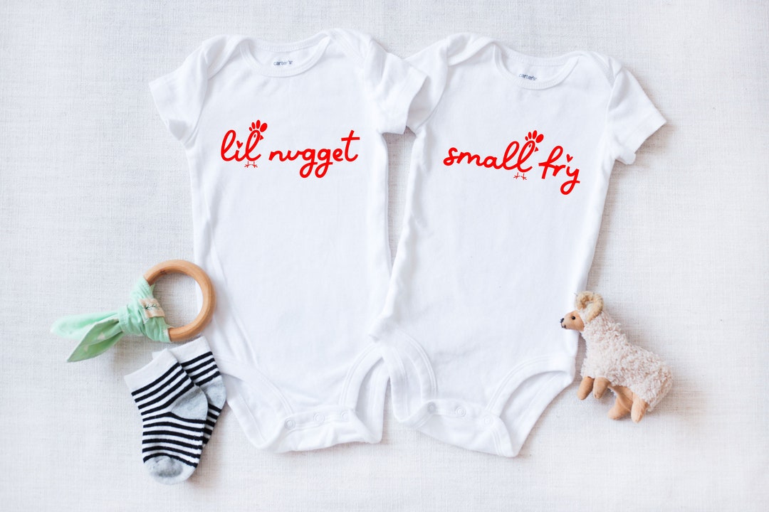 Twins Baby Onesies® Bodysuit Funny Lil Nugget Small Fry Baby Bodysuit ...