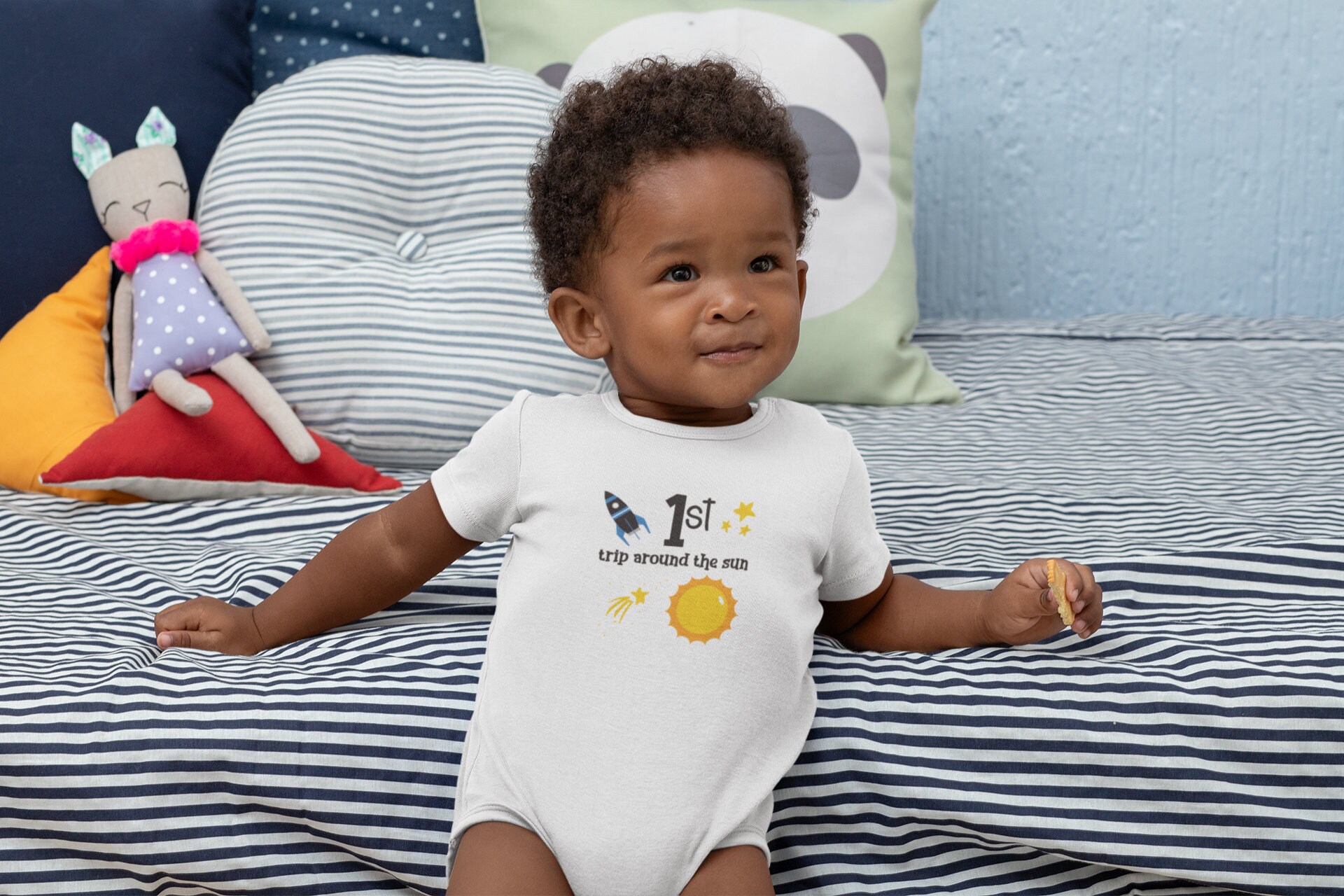 First Trip Around the Sun - First Birthday Baby ONESIES® Brand Bodysuit ...