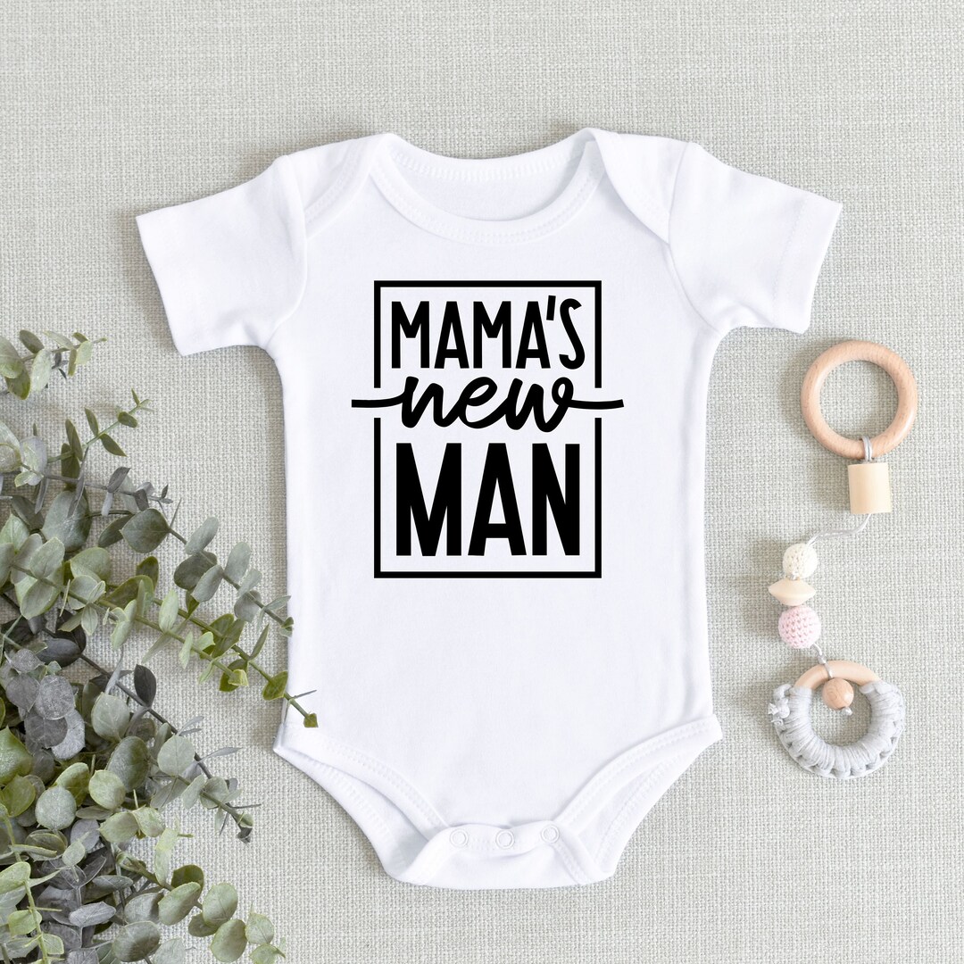 Mamas New Man ONESIES® Brand Bodysuit - Mommys Little Guy - Mamas Boy ...