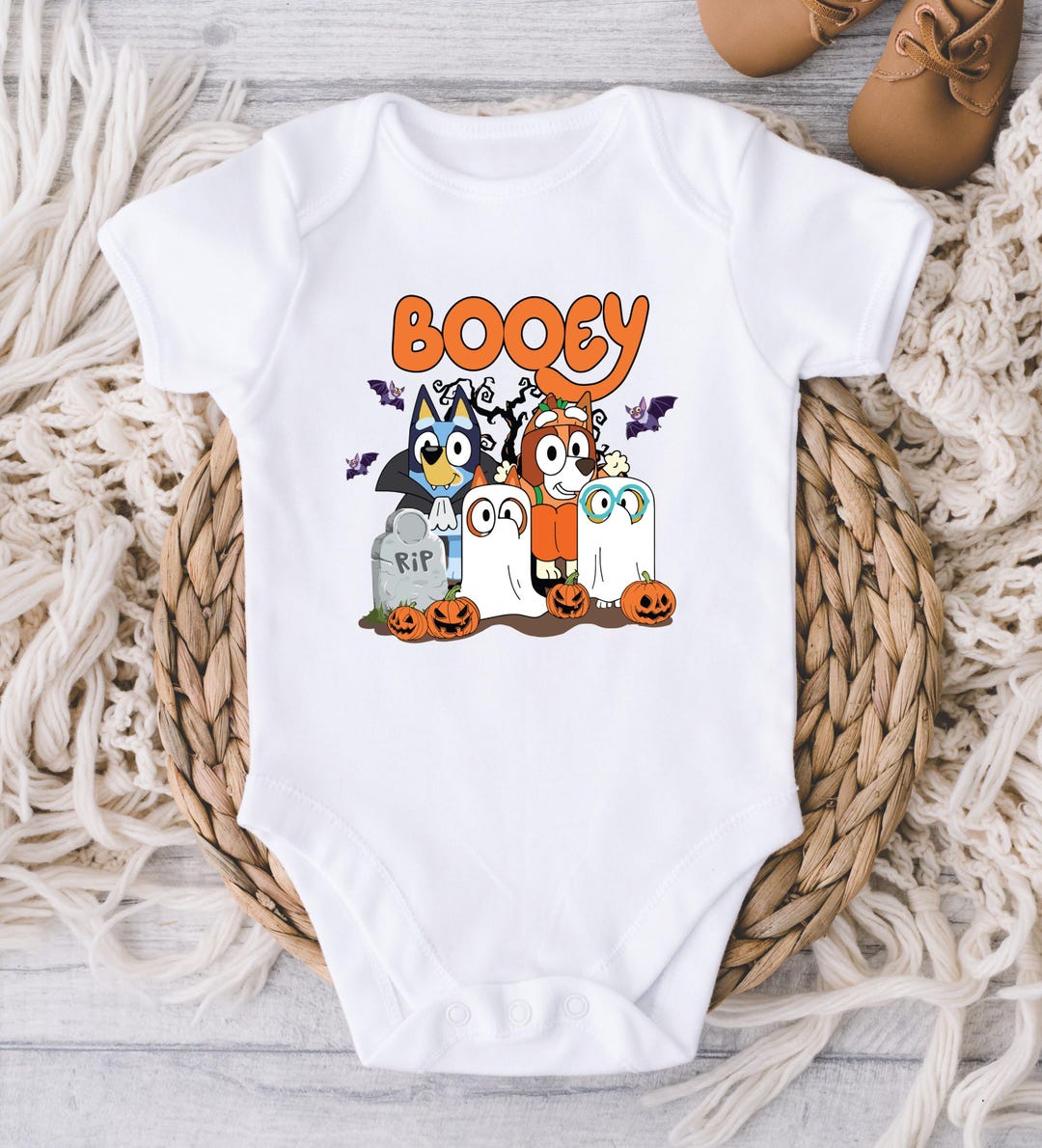 Bluey Halloween Baby ONESIE® - Booey Halloween Bodysuit - Bluey Cartoon ...