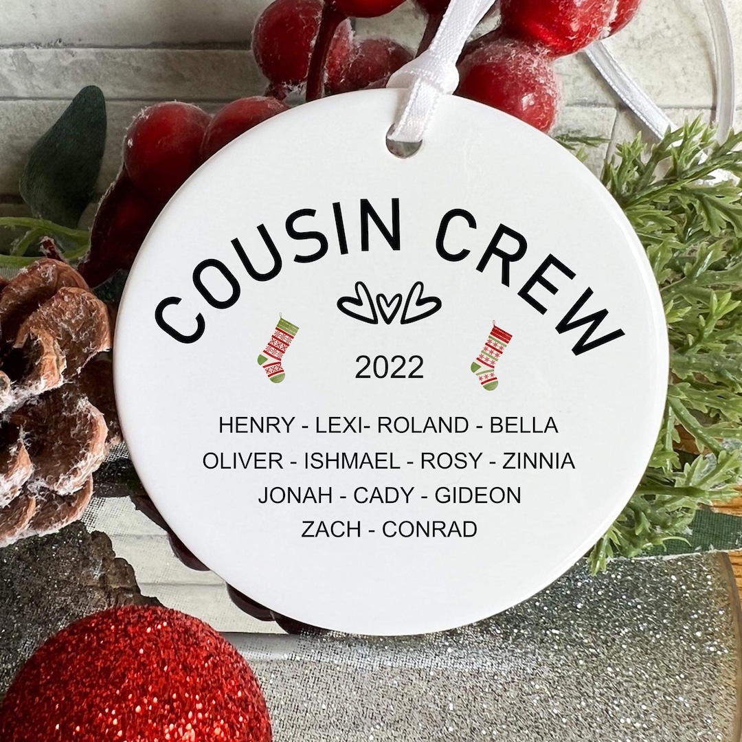 Cousin Christmas Ornament - Family Personalized Ornament - Cousin Crew ...