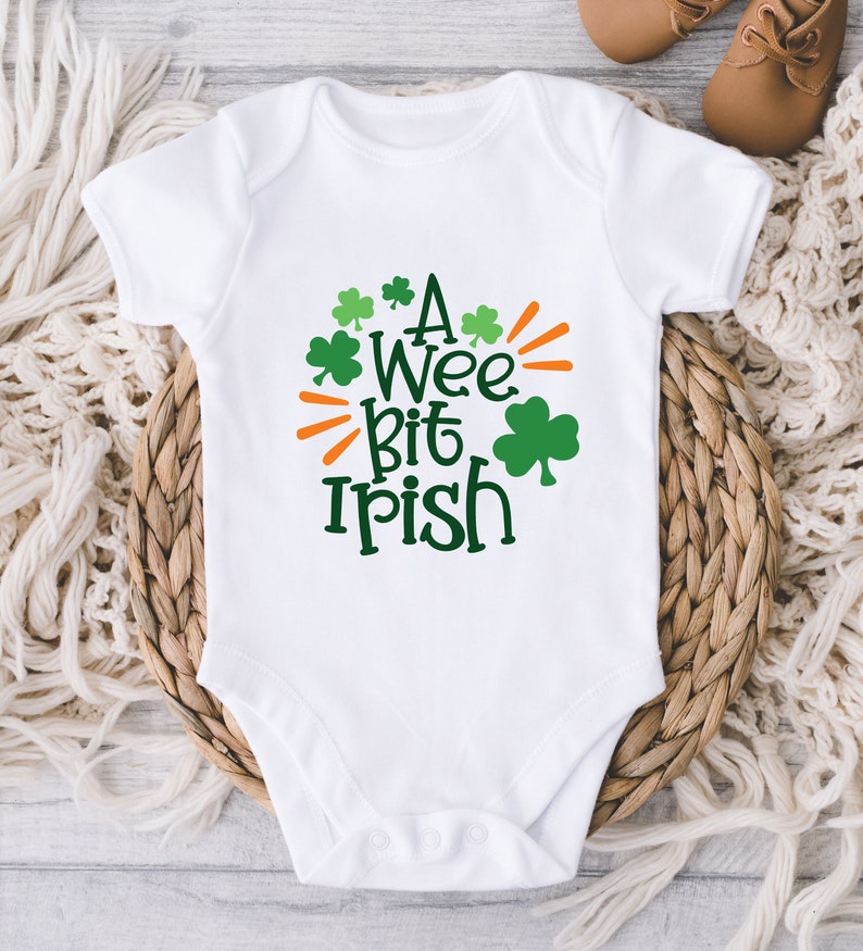 A Wee Bit Irish Baby ONESIES® Brand Bodysuit - St. Patrick's Day Baby ...