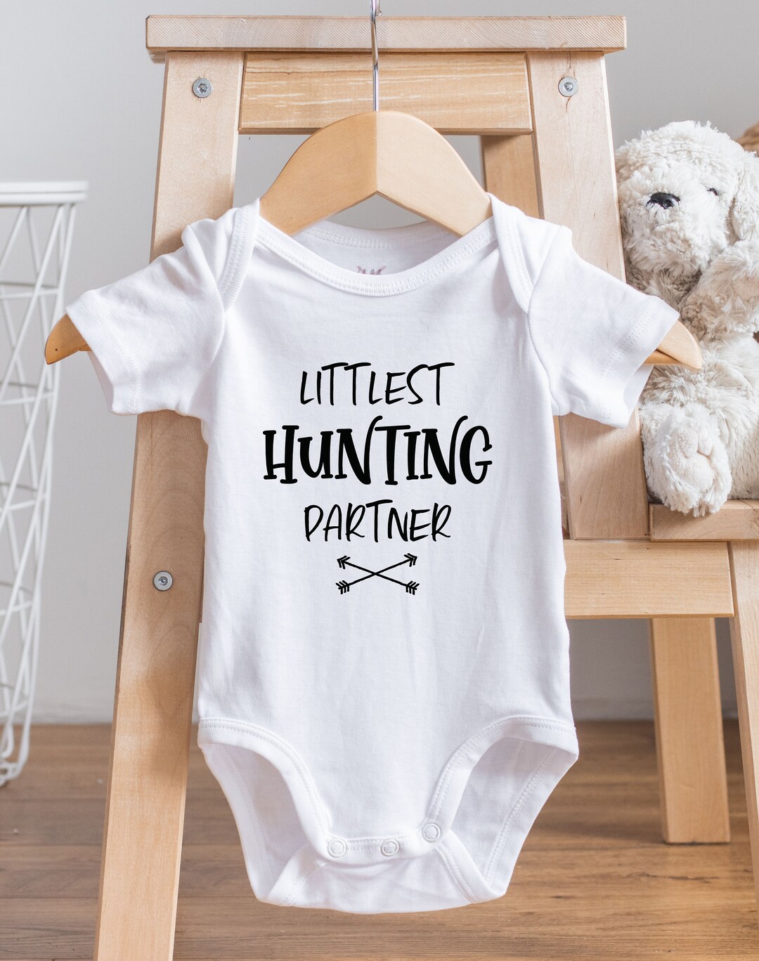 Littlest Hunting Partner Baby ONESIES® Brand Bodysuit - Daddy's New ...