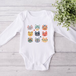 Cat Baby ONESIES® Bodysuit - Cute Cat Lover Baby Bodysuit - New Baby ...