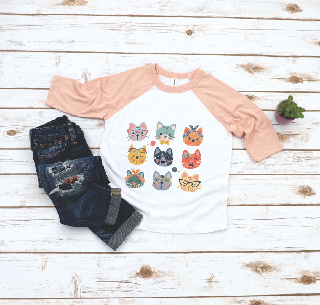 Cat Kids Shirt - Cat Lover Toddler Tee - Girls Funny Cat Top - Cute ...