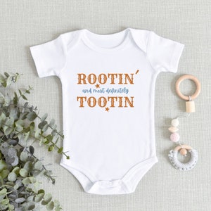 Rootin and Most Definitely Tootin Baby ONESIES® Brand Bodysuit - Cowboy ...