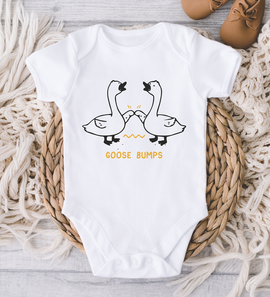 Goose Bumps Baby ONESIES® Brand Bodysuit - Fist Bumps Goose Bodysuit ...