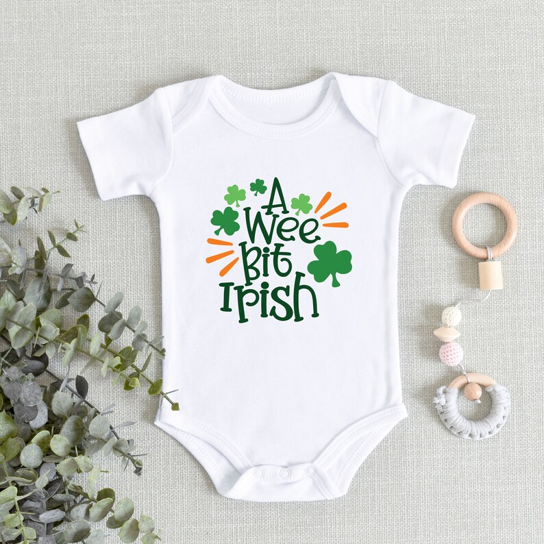 A Wee Bit Irish Baby ONESIES® Brand Bodysuit - St. Patrick's Day Baby ...
