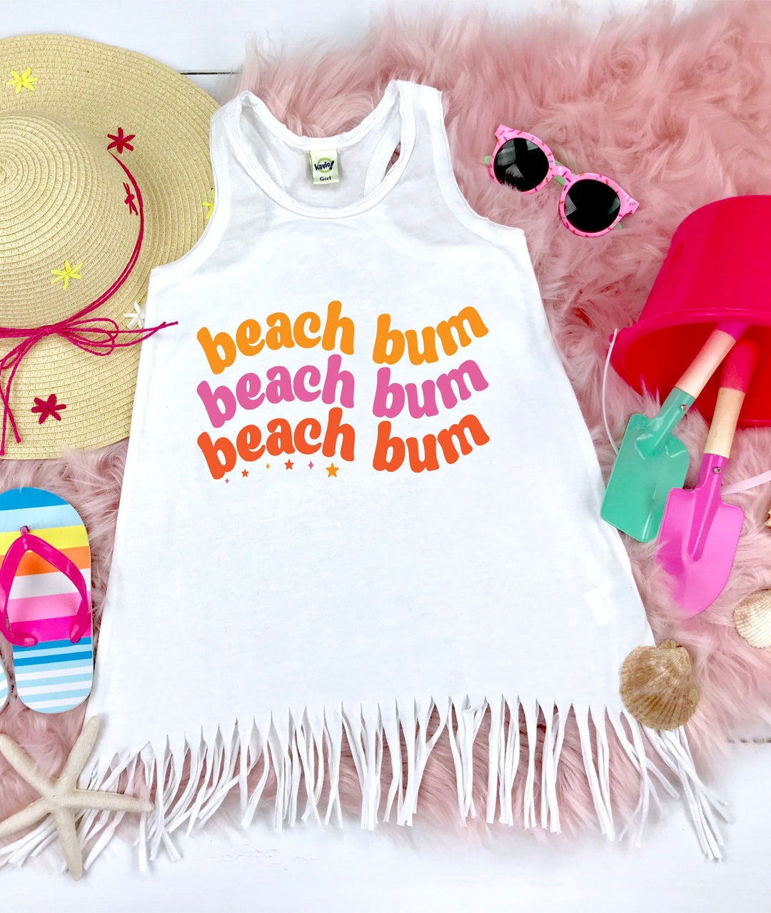 Beach Bum White Fringe Dress - Boho Beach Dress - Bathing Suit Coverup ...