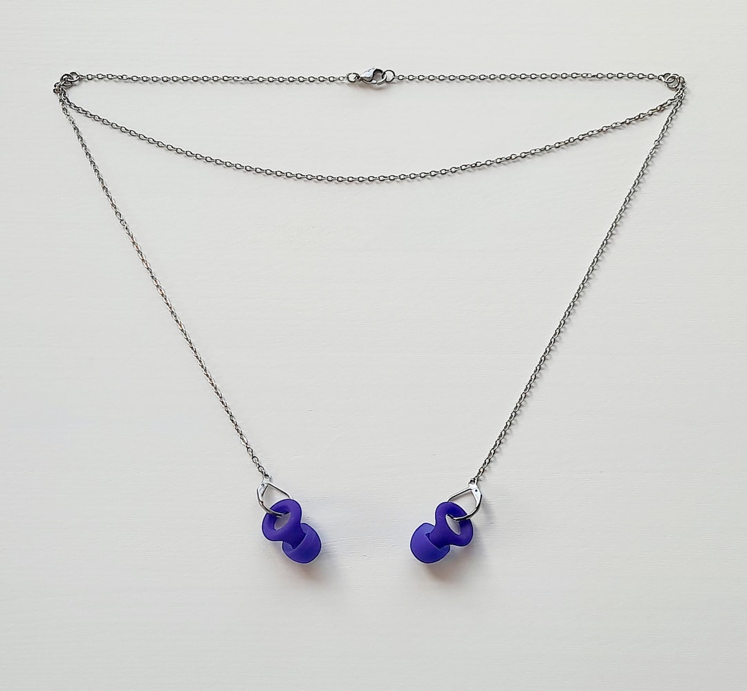 Necklace for Loop Ear Plugs, Stainless Steel Chain Necklace - Etsy