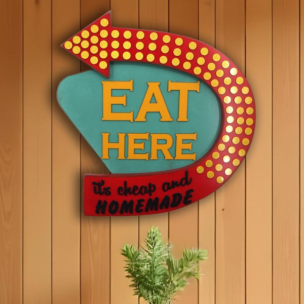 Eat Sign - Etsy