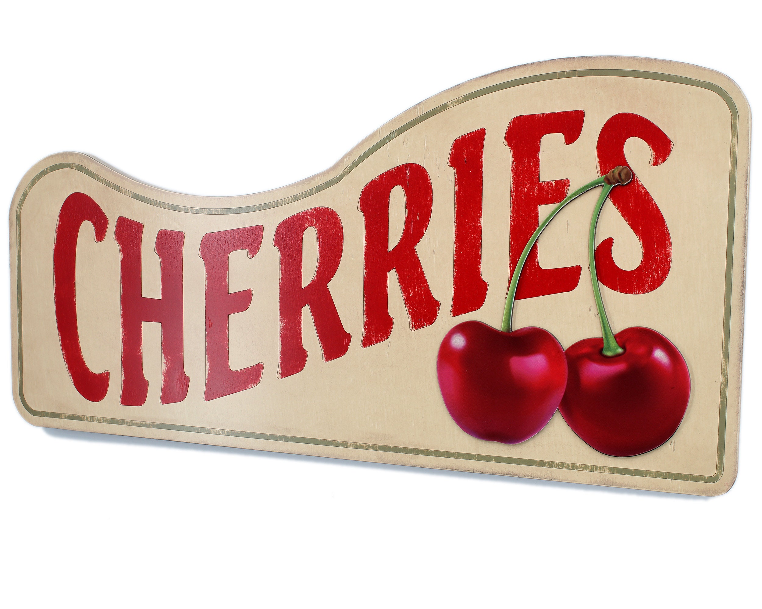 Cherries Sign Cherry Decor Cherries Kitchen Sign Rustic | Etsy
