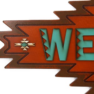 Rustic Southwestern Welcome Sign: Rustic Western Decor - Etsy