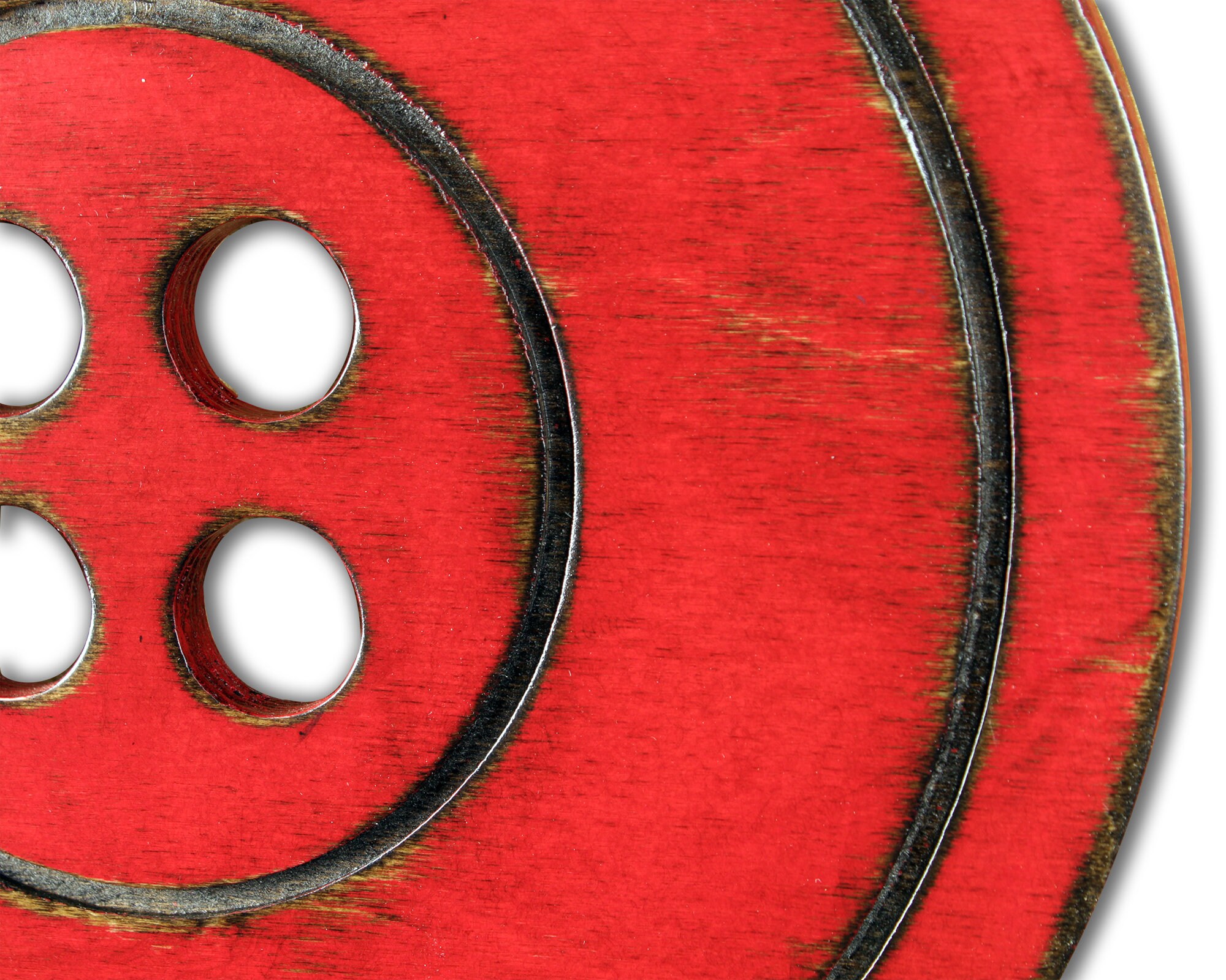 Sewing Room Décor Large Button Needle Giant Button Wooden | Etsy