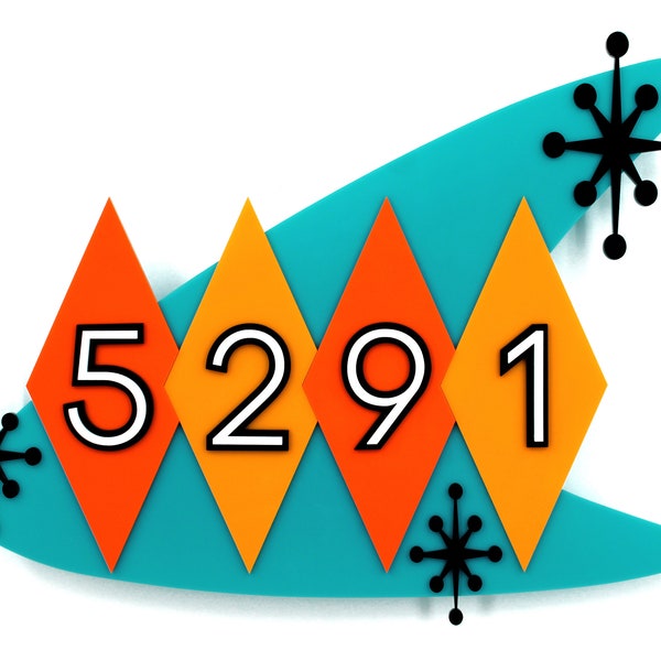 Atomic House Sign - Etsy