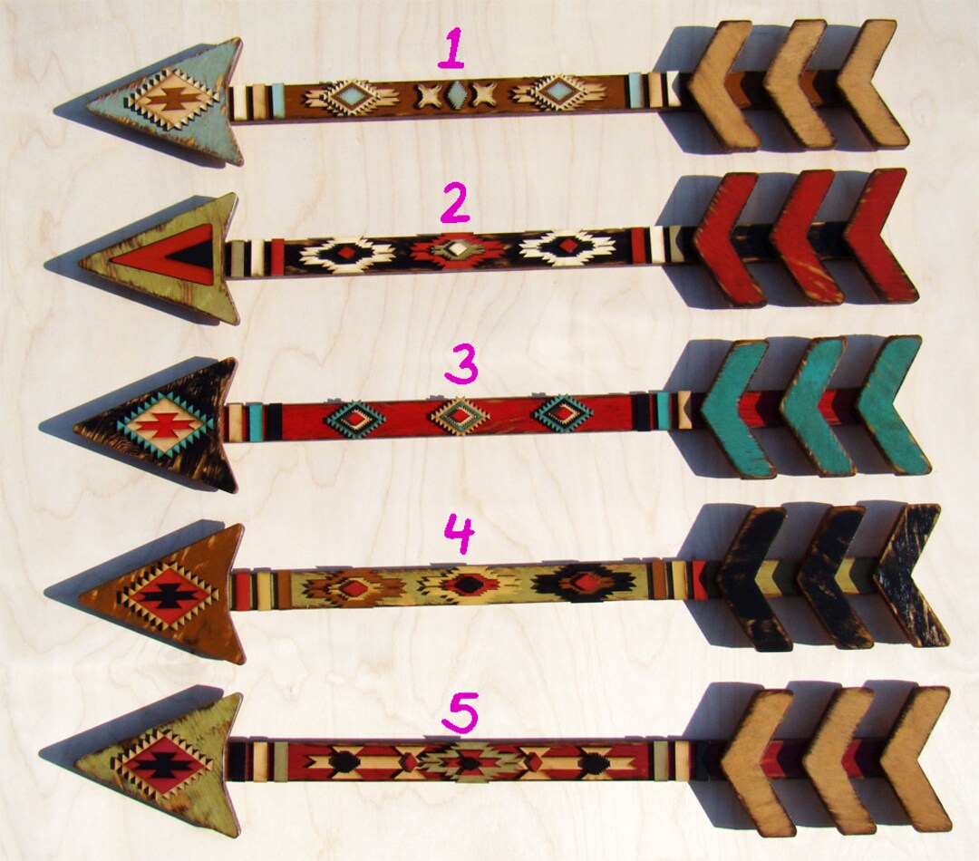 Boho Arrow Decor Rustic Arrow Decor Southwest Decor Wooden Wall Arrow ...