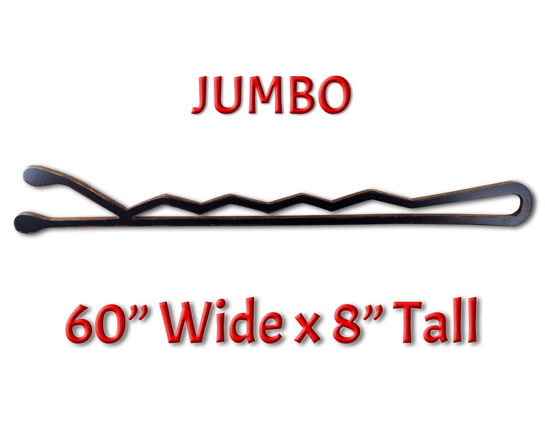 Jumbo Bobbie Pin Wall Decor: Beauty Salon Art (60" X 8") - Etsy
