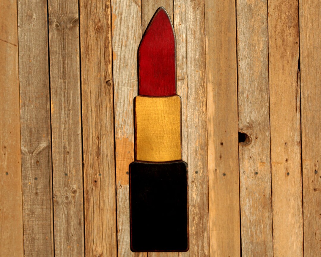 Large Lipstick Salon Decor Beauty Salon Decor Hairdresser Gift Salon ...