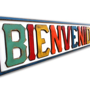 Big Bienvenidos Sign | Large Welcome Decor | Large Mexican Spanish ...
