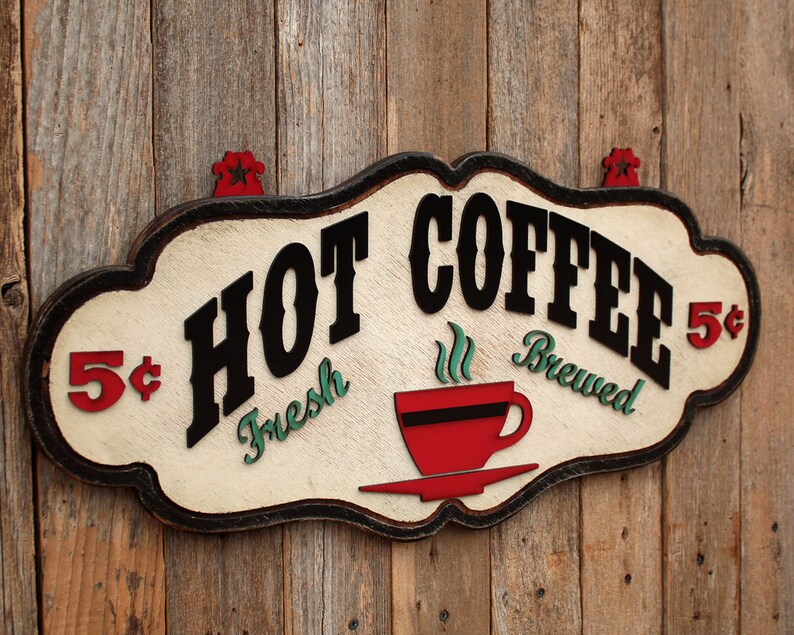 Coffee Rustic Sign Coffee Decor Sign Coffee Sign Decor Coffee | Etsy
