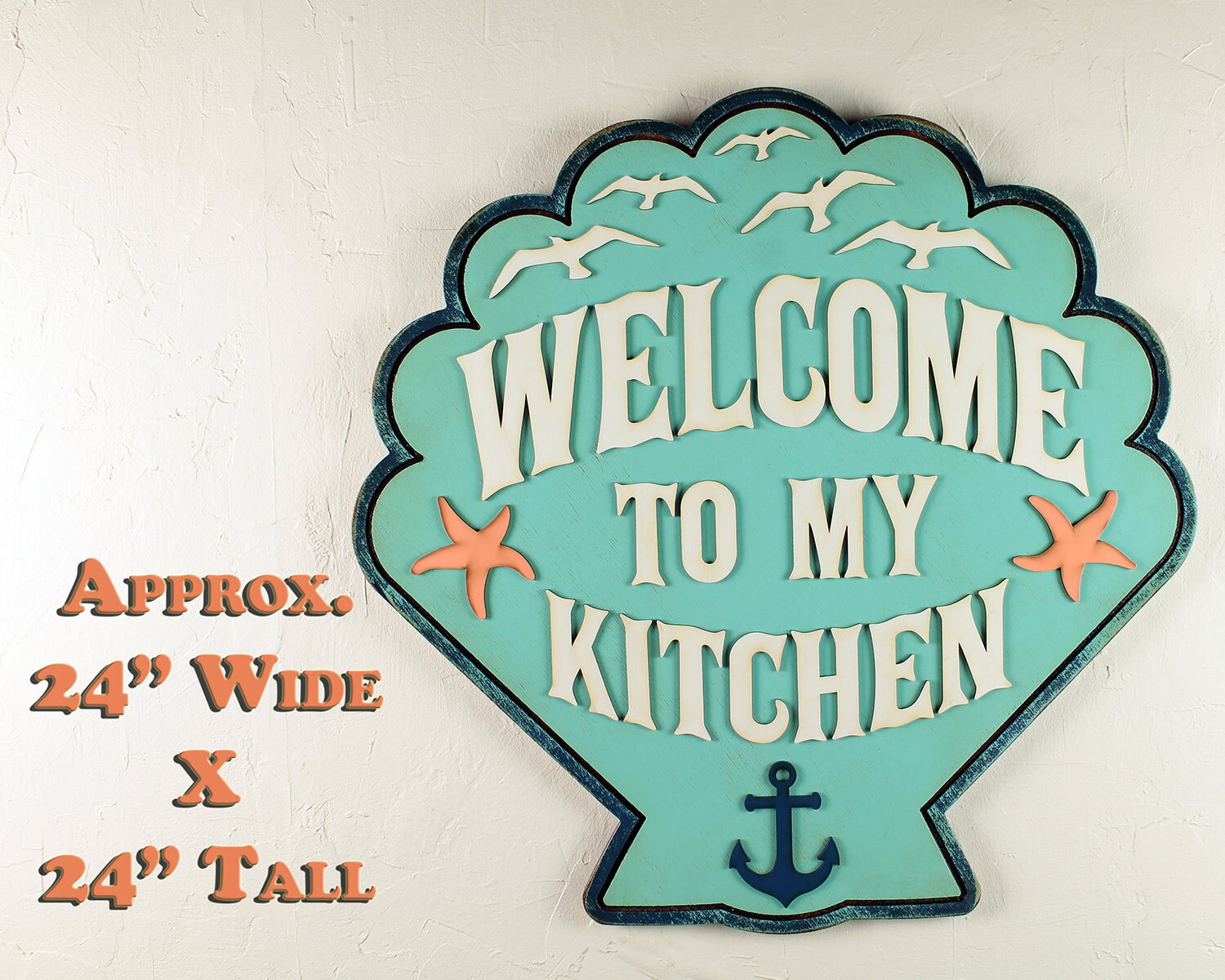 Rustic Kitchen Decor Ocean Beach Kitchen Signs Kitchen Decor | Etsy