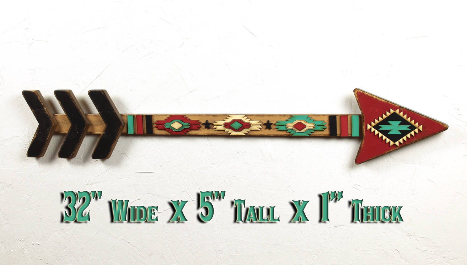 Arrow Wall Decor Rustic Arrow Decor Southwestern Decor Wooden | Etsy