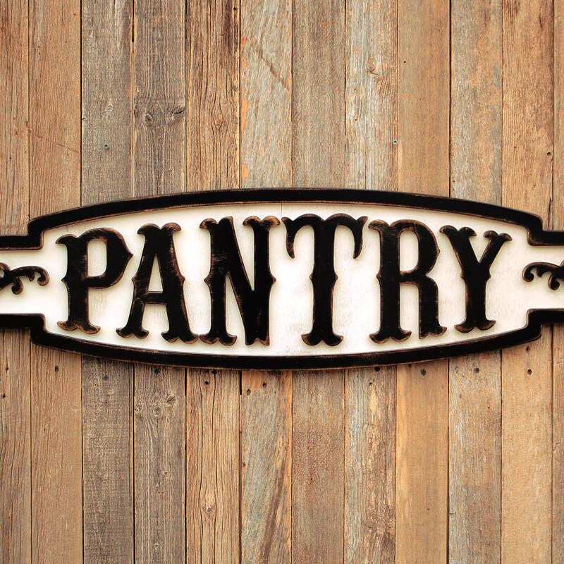 Rustic Pantry Sign - Etsy