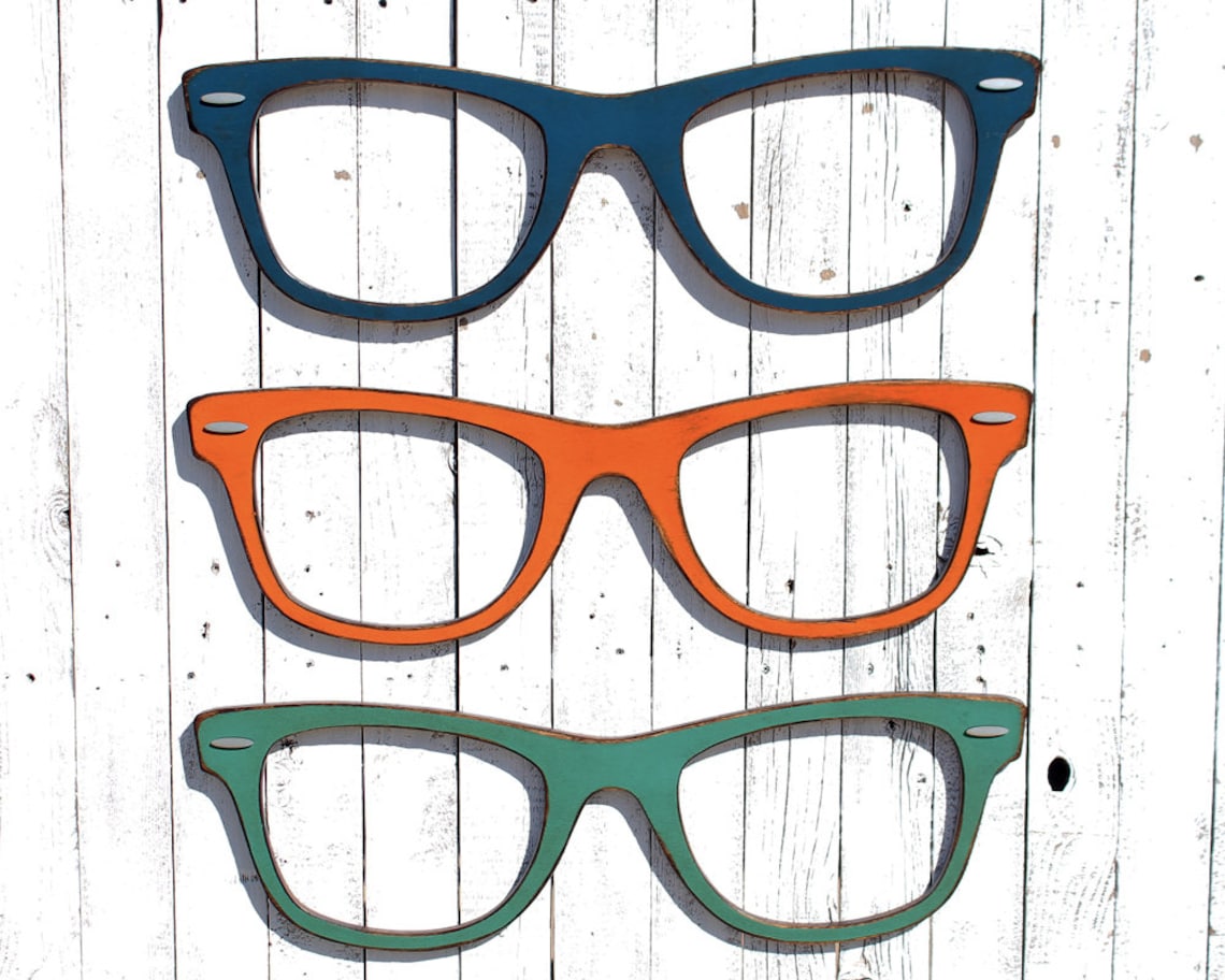 Big Glasses Large Wayfarer Glasses Decor Optometrist Decor Big - Etsy