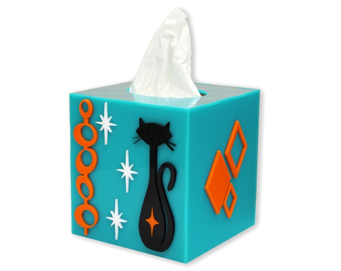Mid Century Modern Tissue Box Cover modline Design Retro Style Tissue ...