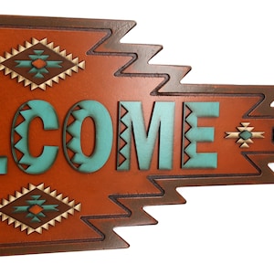 Rustic Southwestern Welcome Sign: Rustic Western Decor - Etsy