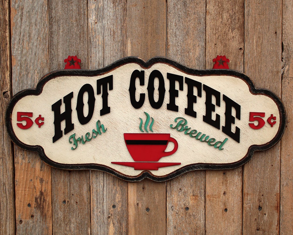 Coffee Rustic Sign Coffee Decor Sign Coffee Sign Decor Coffee | Etsy