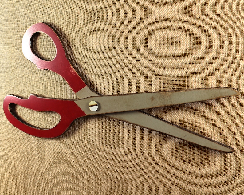 Dressmaker Scissors Giant Wood Scissors Jumbo Sewing Scissor - Etsy