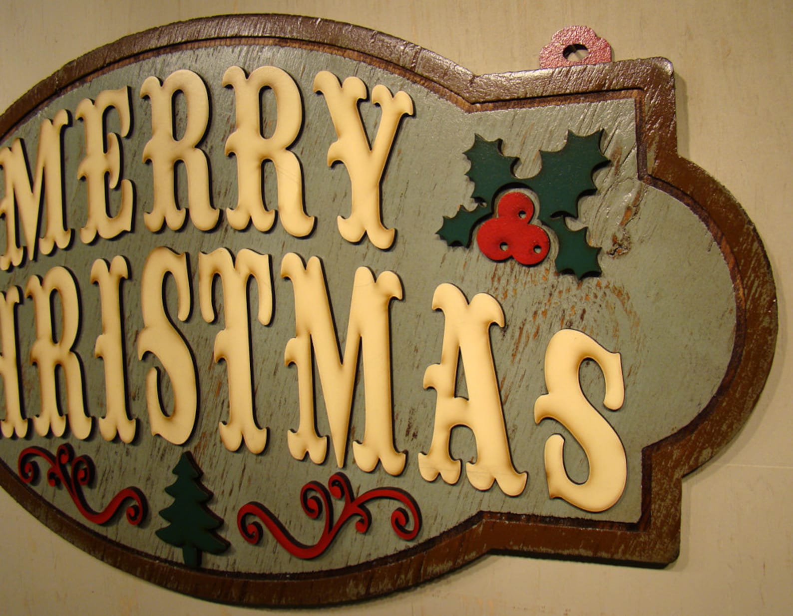 Merry Christmas Sign Wood Christmas Sign Christmas Decor - Etsy