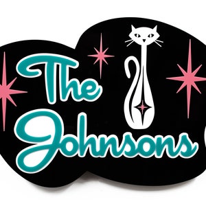 MCM Custom Name Sign Custom House Sign Last Name Acrylic | Etsy