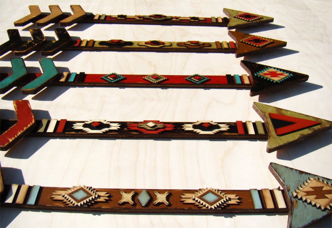 Boho Arrow Decor Rustic Arrow Decor Southwest Decor Wooden | Etsy